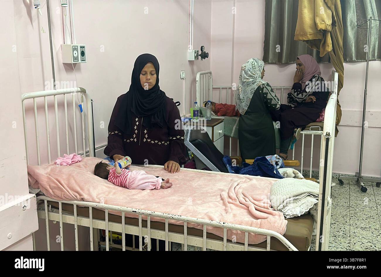 The Palestinian infant, Youssef Al-Najjar, four months old, is ...