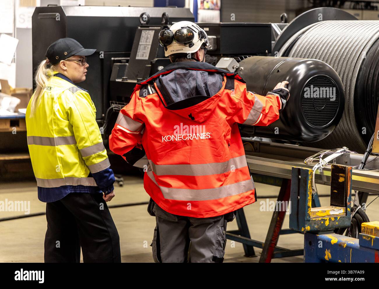 Slany, Czech Republic. 06th May, 2025. A tour of Konecranes and Demag's ...
