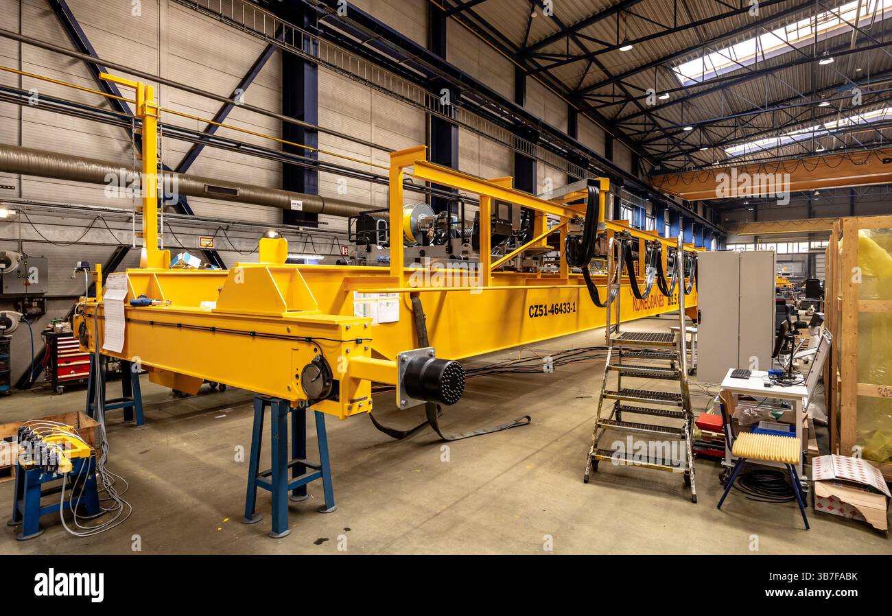 Slany, Czech Republic. 06th May, 2025. A tour of Konecranes and Demag's ...