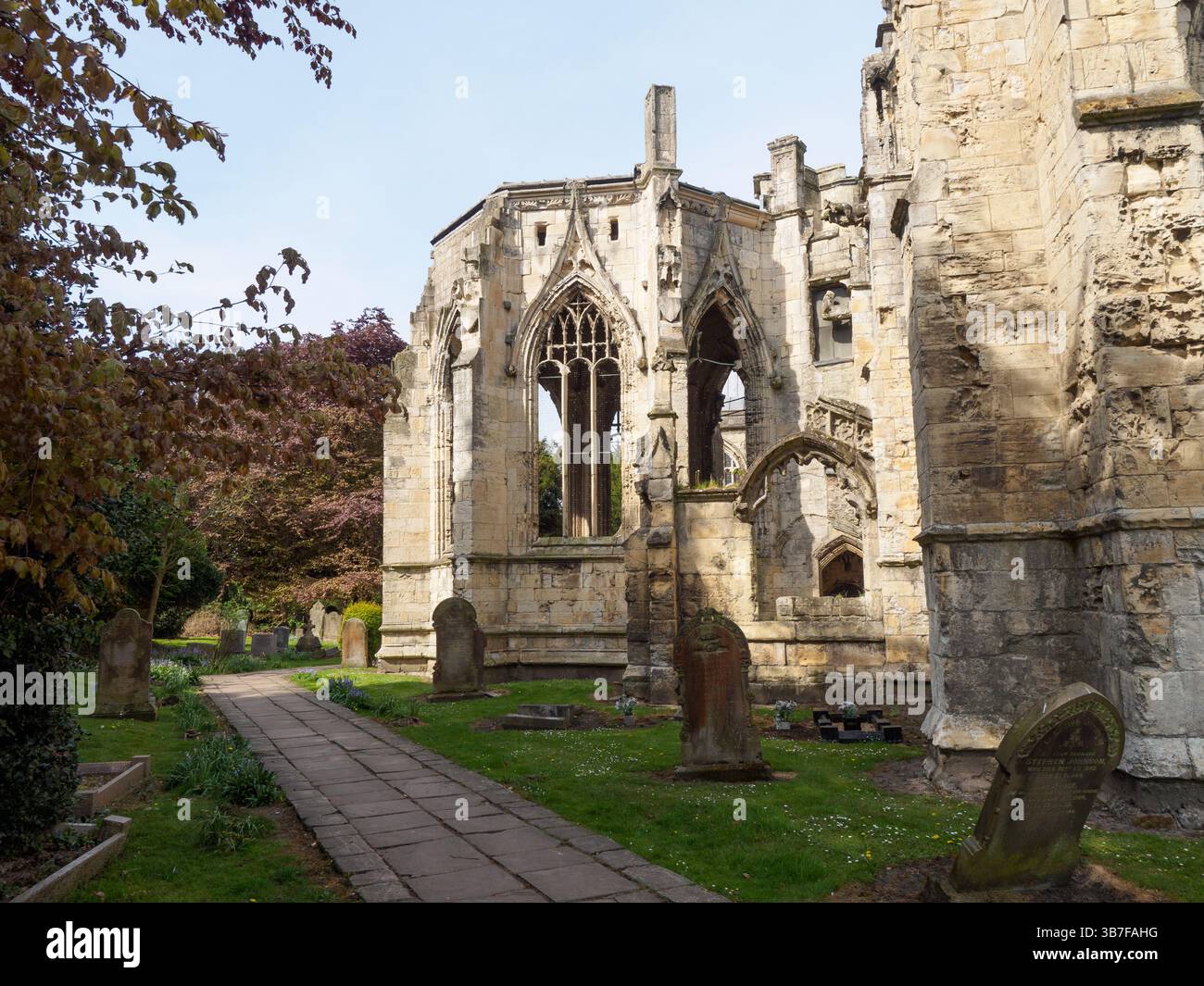 The Ruined Chapter House Howden Minster Stock Photo - Alamy