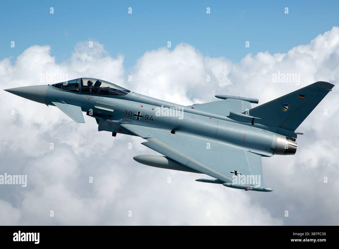 The Luftwaffe's Eurofighter Typhoon EF-2000 (Reg. 30-94) is a modern ...