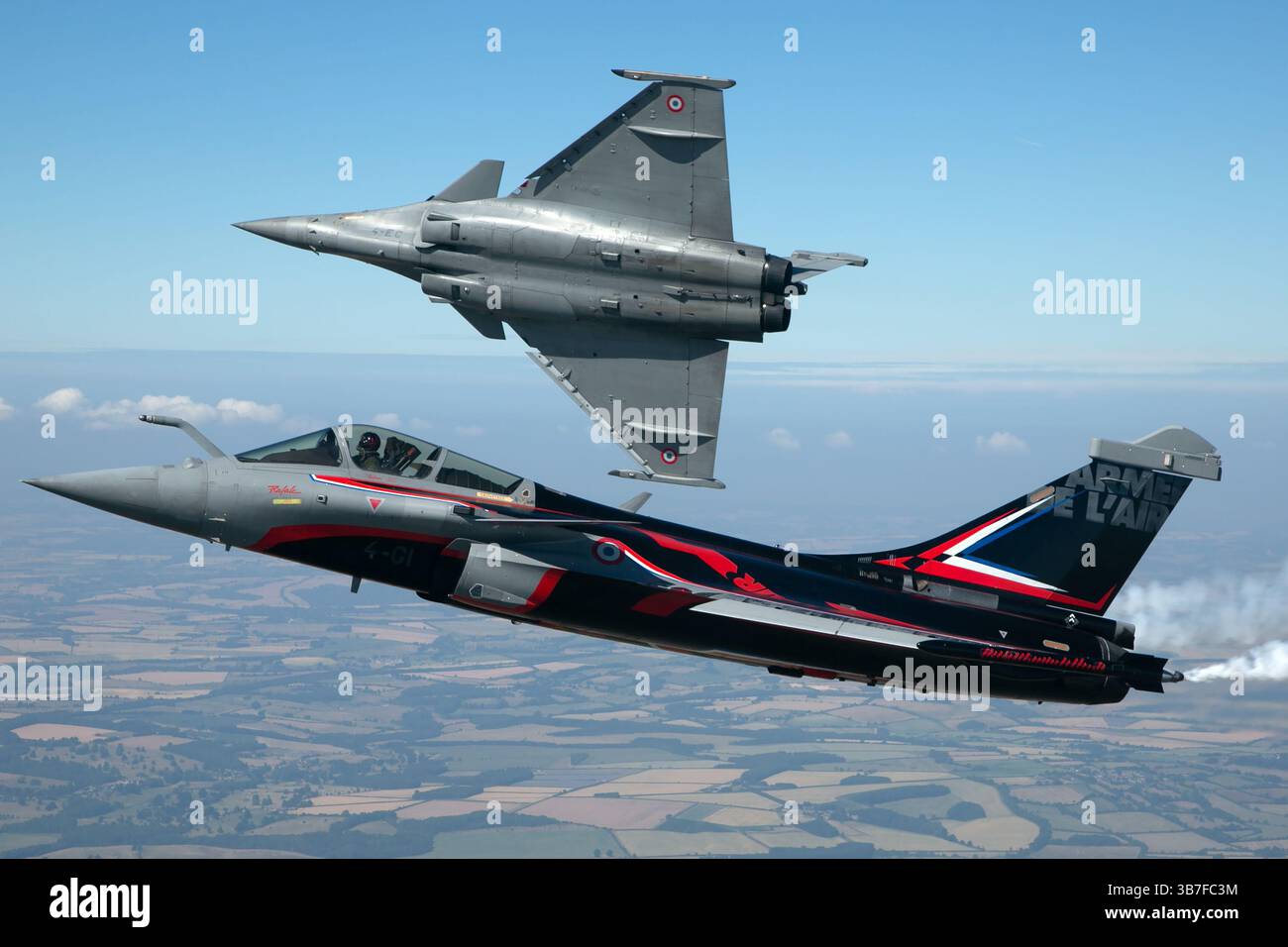 The French Air Force’s Dassault Rafale B, registered 4-EC, performs a ...