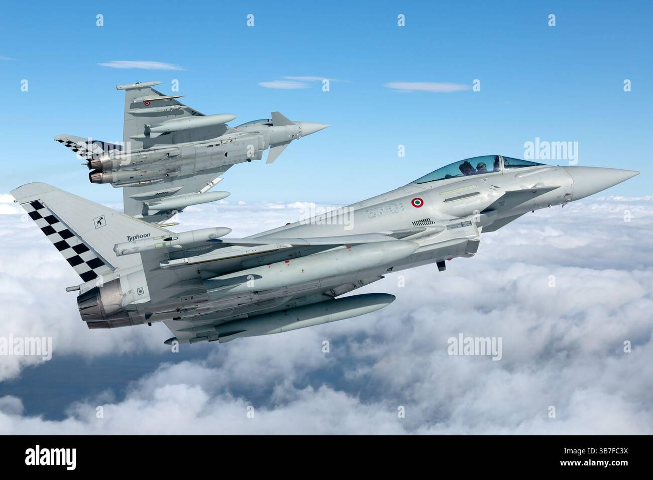 The Italian Air Force Eurofighter EF-2000 Typhoon, registrations 37-01 ...