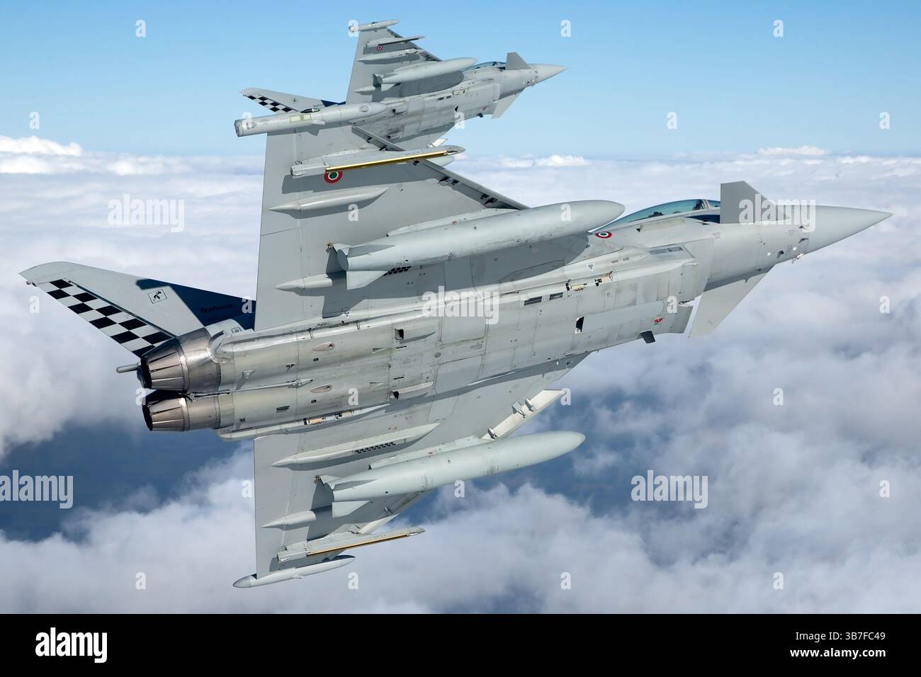 The Italian Air Force Eurofighter EF-2000 Typhoon, registered 37-01 and ...