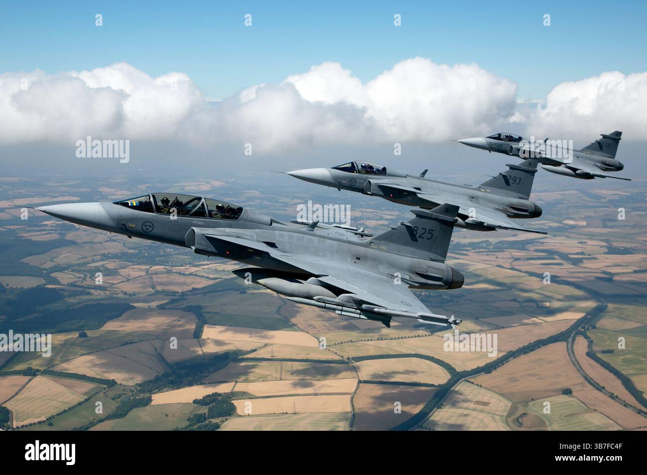 The Swedish Air Force’s Saab JAS 39C Gripen aircraft, registered 278 ...