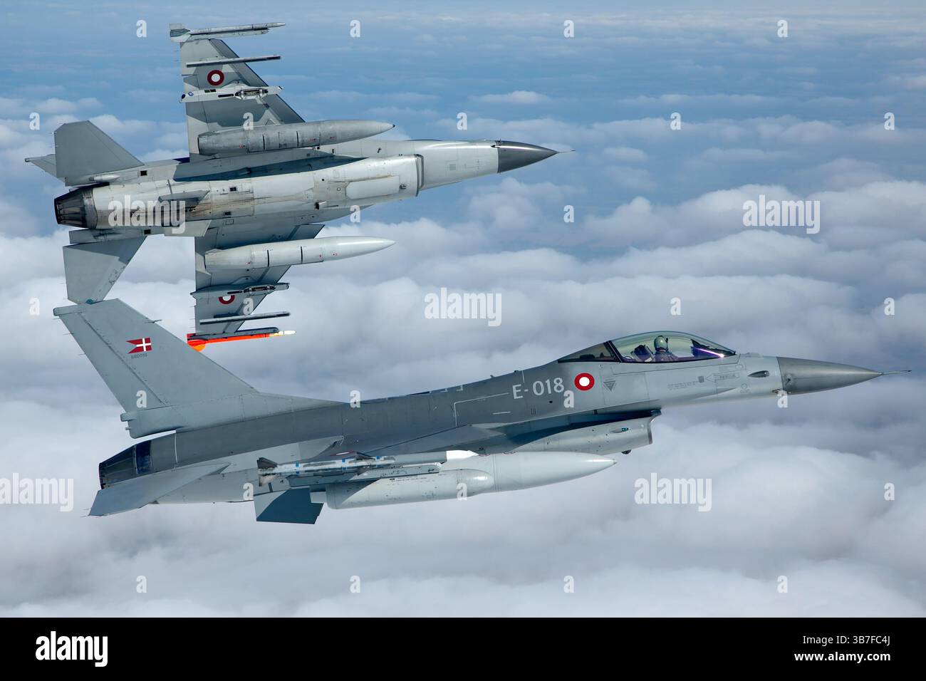 The Royal Danish Air Force's F-16A Fighting Falcon, with registrations ...
