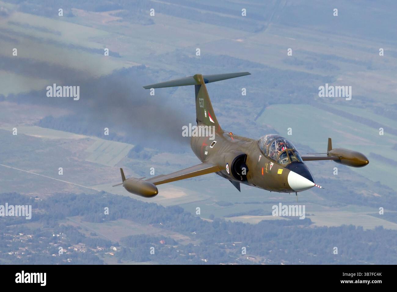 The Canadair CF-104D Starfighter, registered as LN-STF, was used by the ...