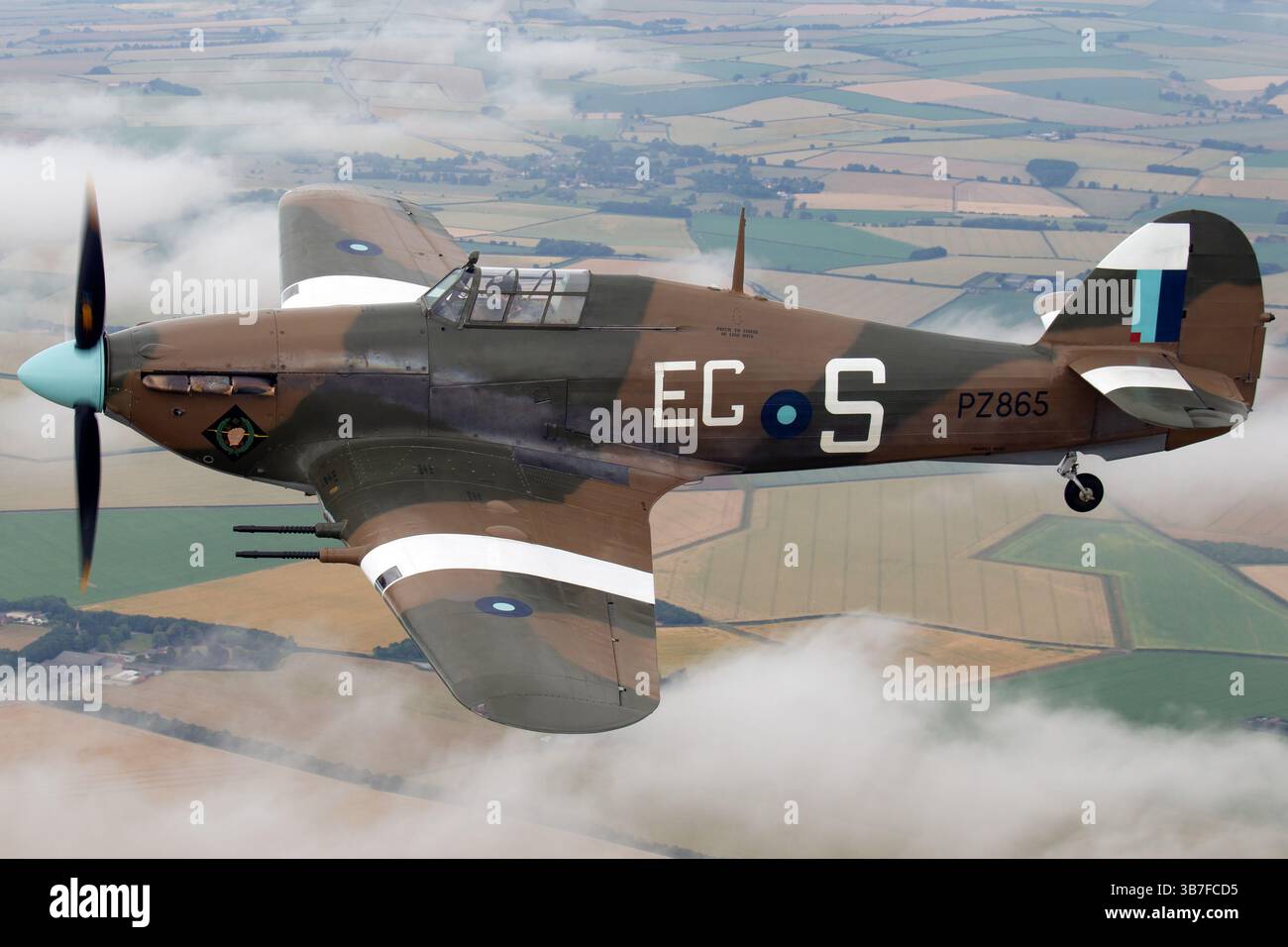 The Royal Air Force Hawker Hurricane MkIIC, part of the Battle of ...