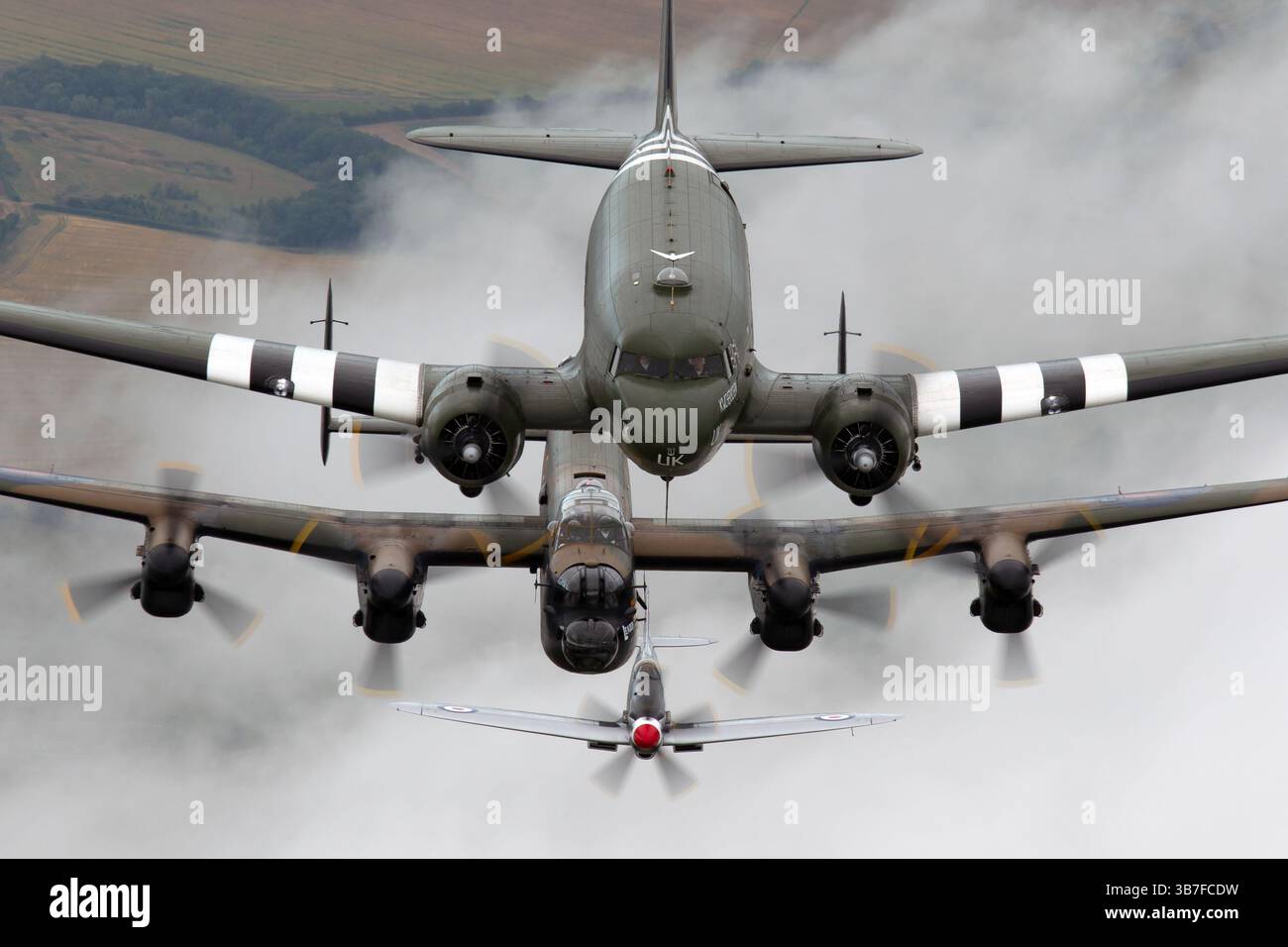 The Royal Air Force's Battle of Britain Memorial Flight features a ...