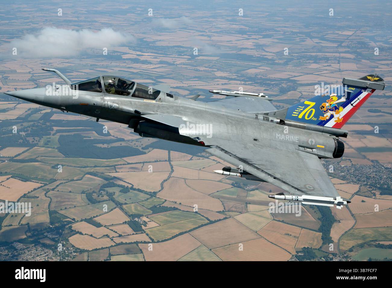 The French Navy Dassault Rafale M, registration 5, is a carrier-based ...
