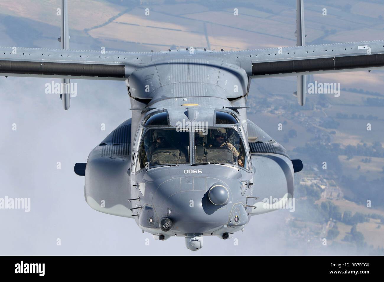 The Bell Boeing CV-22B Osprey, Reg. 0065, is a versatile tilt-rotor ...