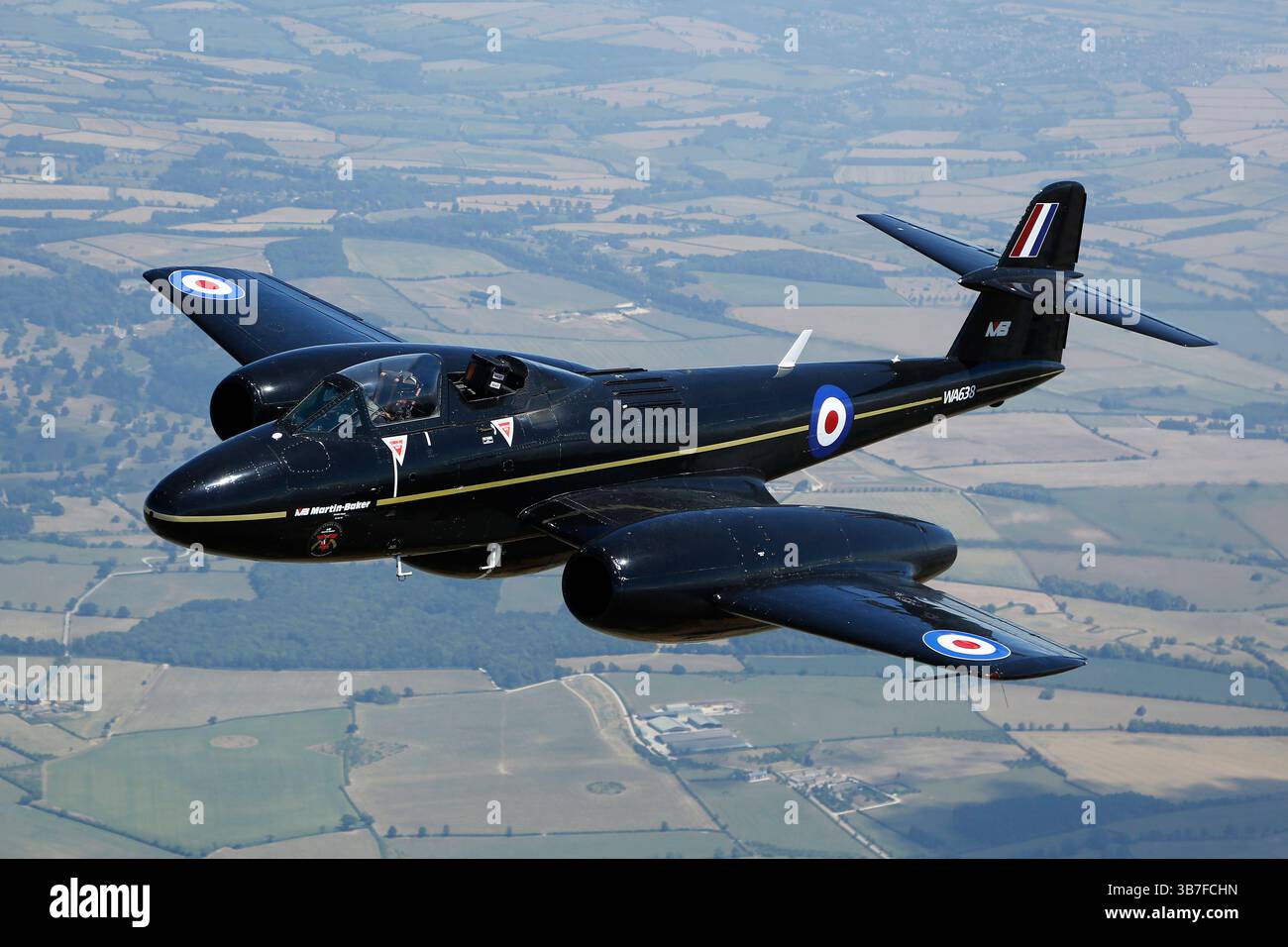 The Gloster Meteor T7, with registration WA638, is a British training ...