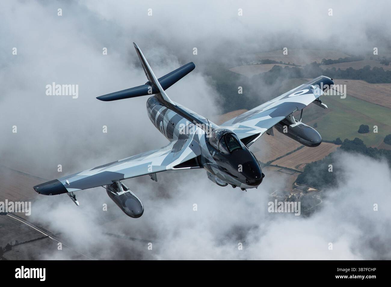 The UK Air Force Hawker Hunter F58, registration ZZ191, is a retired ...