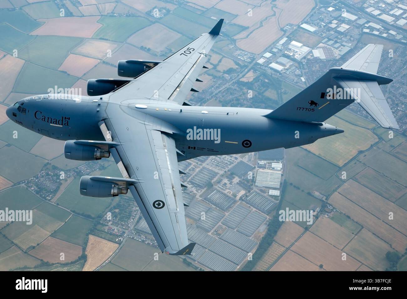 The Canadian Air Force Boeing CC-177 Globemaster III (Reg. 177705) is a ...