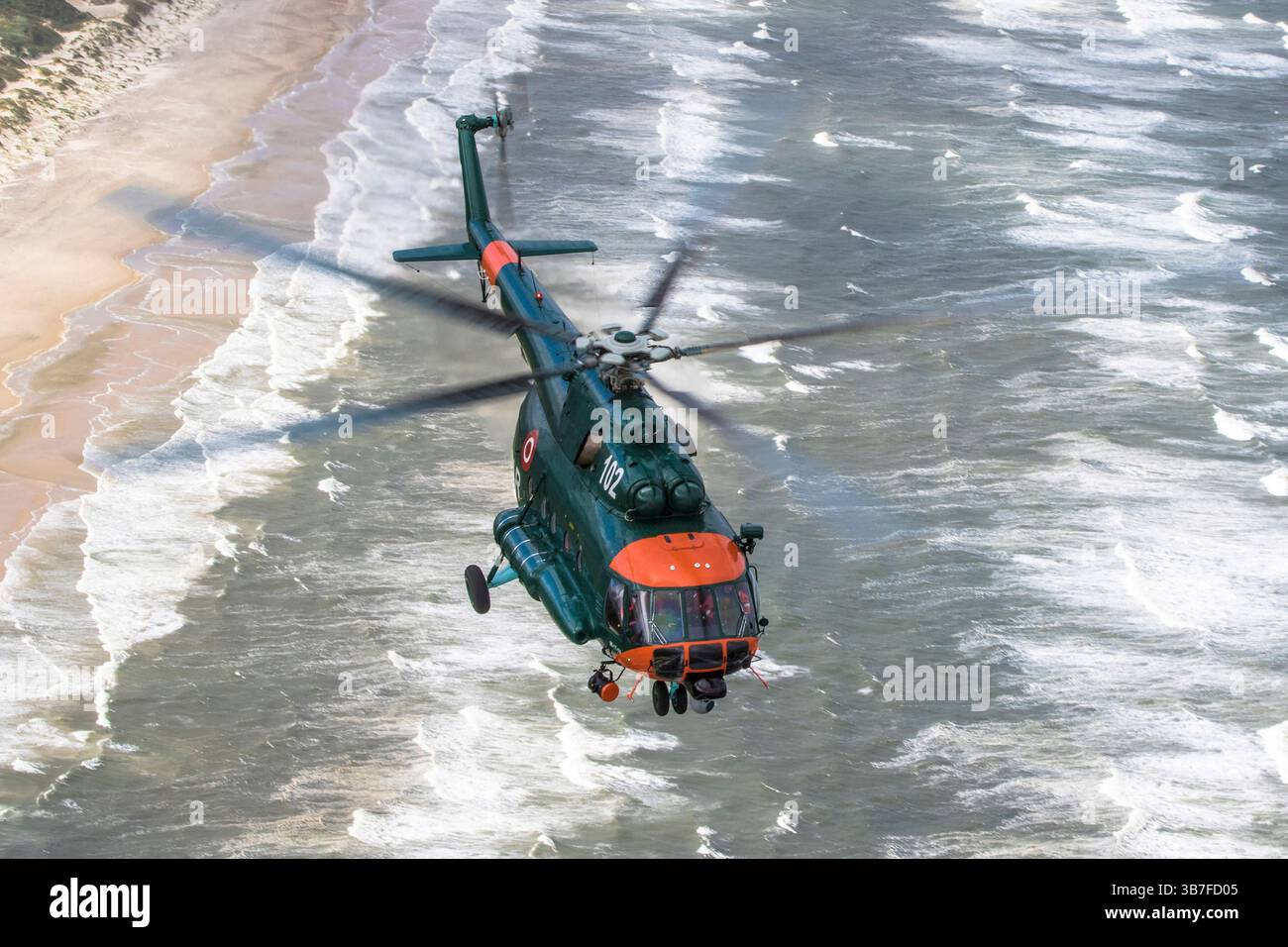 The Latvian Air Force Mil Mi-17-1V helicopter (Reg. 102 SAR) is used ...