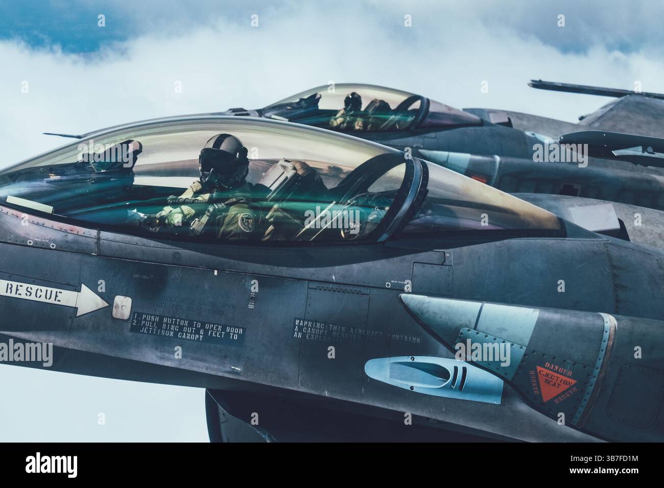 The Hellenic Air Force’s Lockheed Martin F-16C Fighting Falcon, flown ...