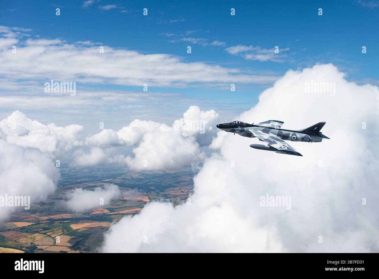 The UK Air Force Hawker Hunter F58, registration ZZ191, is a British ...