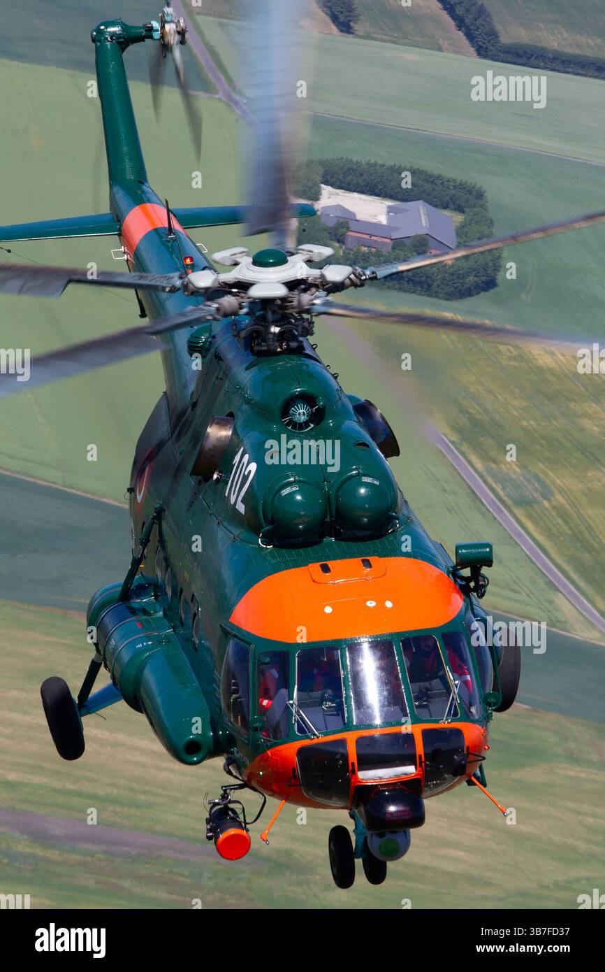 A Latvian Air Force Mil Mi-17-1V helicopter, registration 102 ...