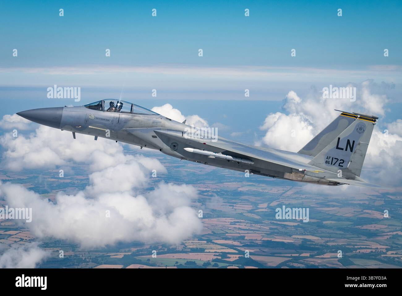 The McDonnell Douglas F-15C Eagle, registered 86-172, is a long-range ...