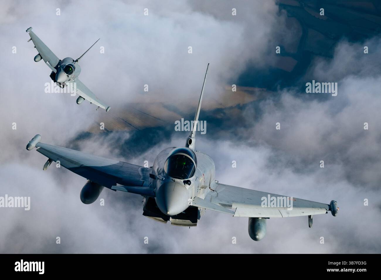 The Italian Air Force Eurofighter EF-2000 Typhoons, with registration ...