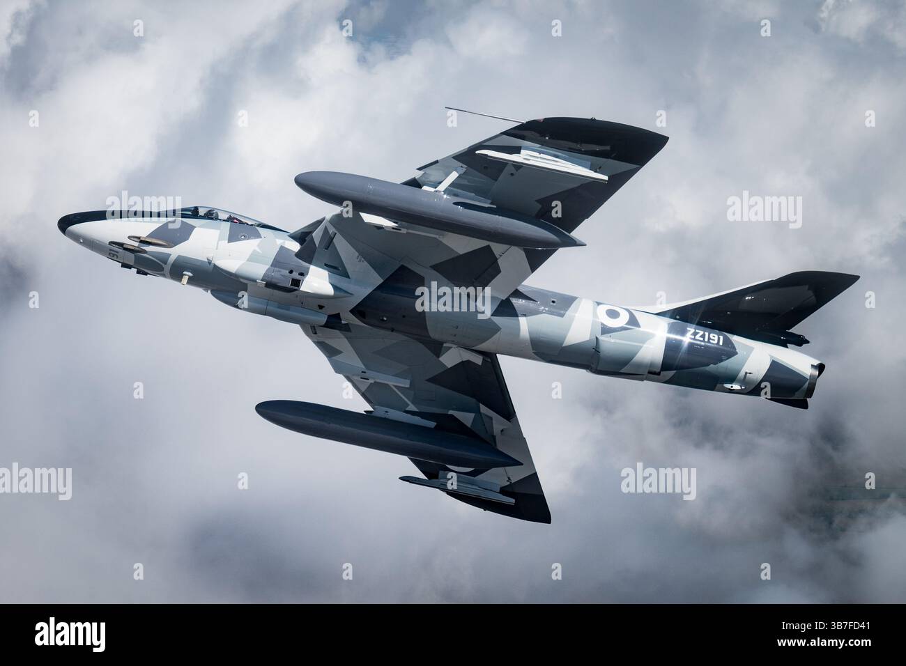 The UK Air Force Hawker Hunter F58, registration ZZ191, is a classic ...