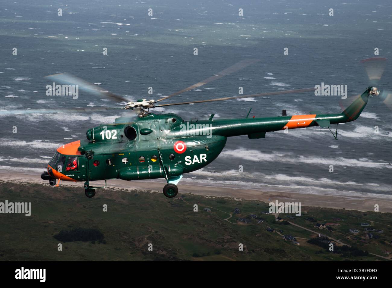 The Latvian Air Force’s Mil Mi-17-1V helicopter (Reg. 102 SAR) is ...