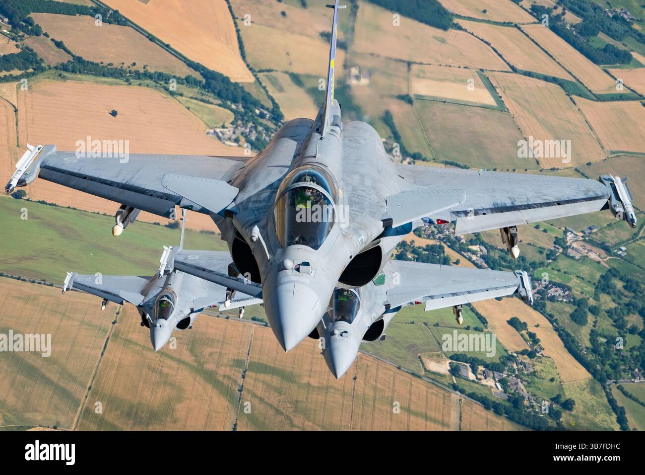 The French Navy’s Dassault Rafale M aircraft, registered 5, 6, and 23 ...