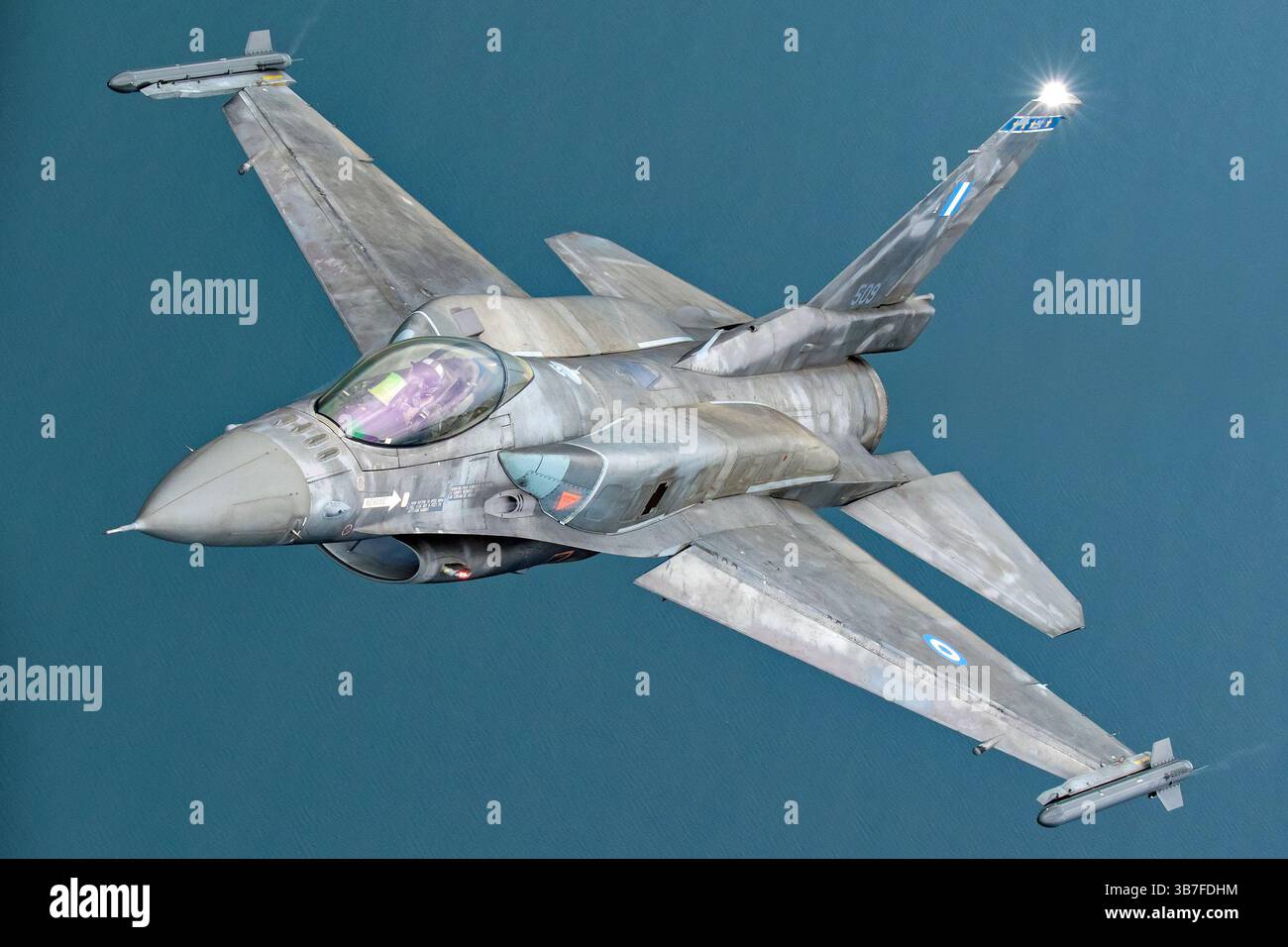 The F-16 Fighting Falcon, registered 509 in the Greek Air Force, is a ...