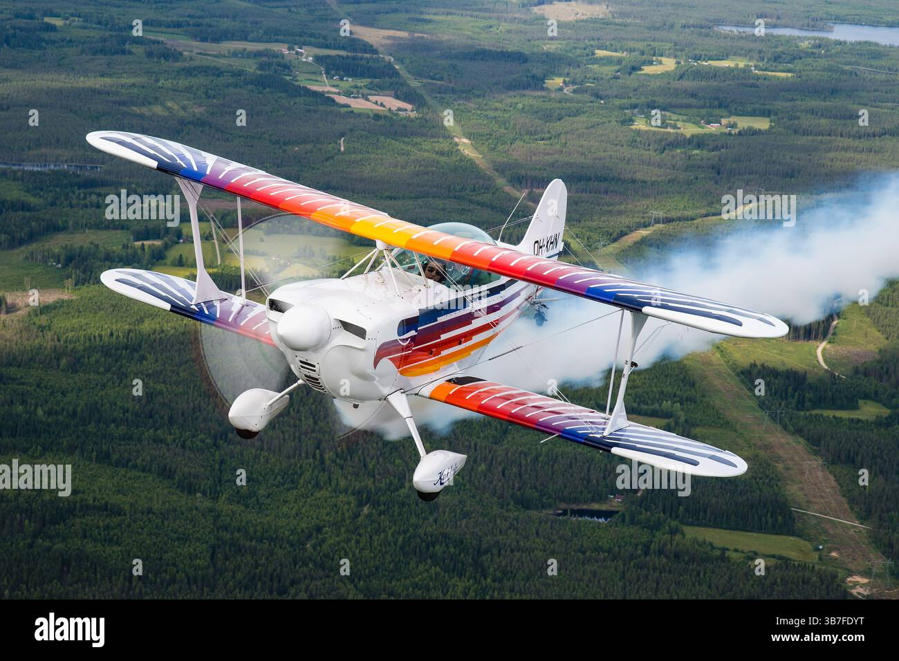 The Christen Eagle II, registered OH-XHN, is a renowned aerobatic ...