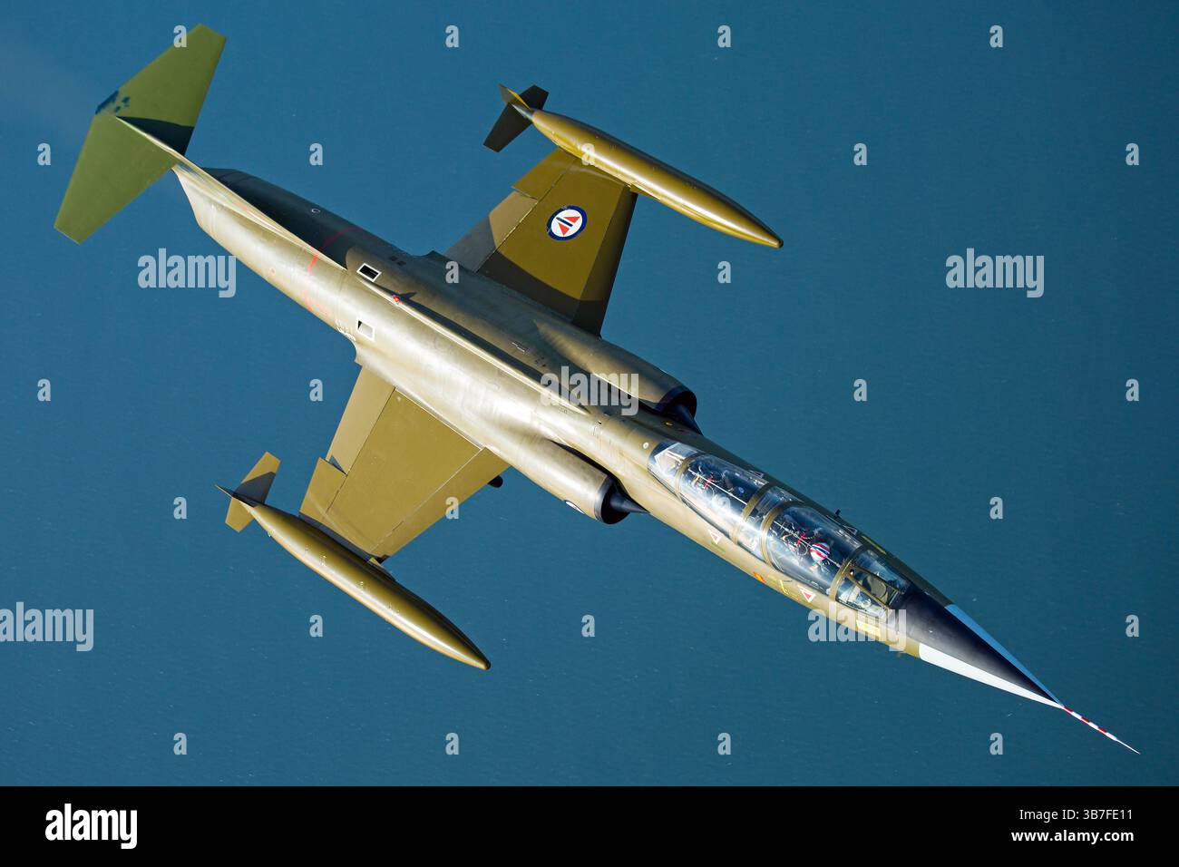 The Canadair CF-104D Starfighter, registered 4637 LN-STF, is a variant ...