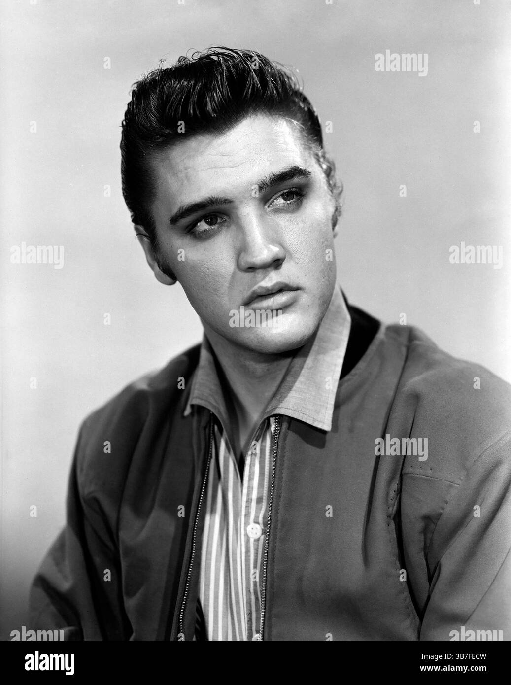 Publicity photo of rocker Elvis Presley in 1956 Stock Photo - Alamy
