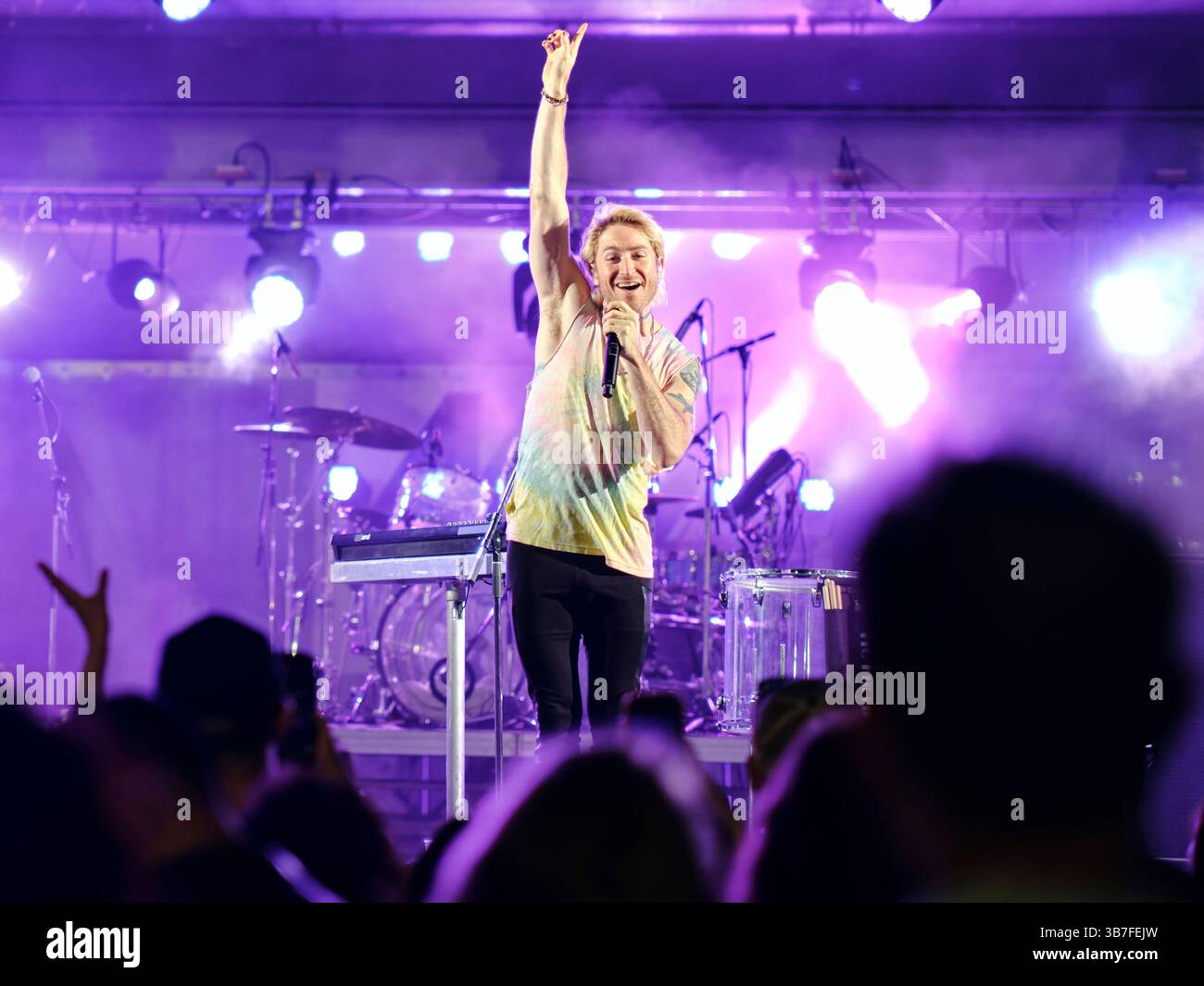 May 25, 2024, Yokosuka, Japan: Walk The Moon singer Kevin Ray performs ...