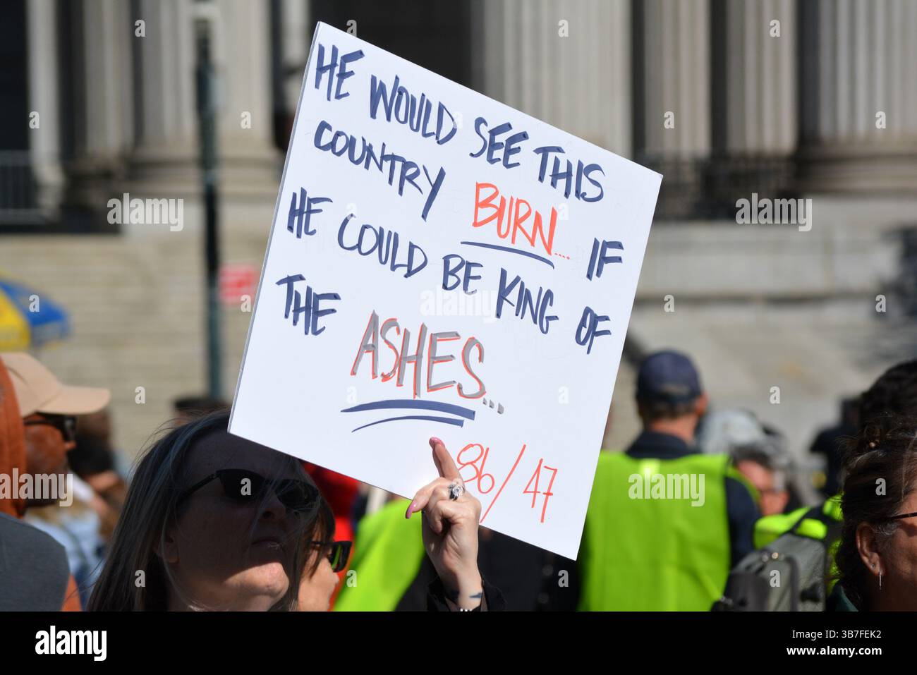 May Day demonstration in support of workers' rights and against the ...