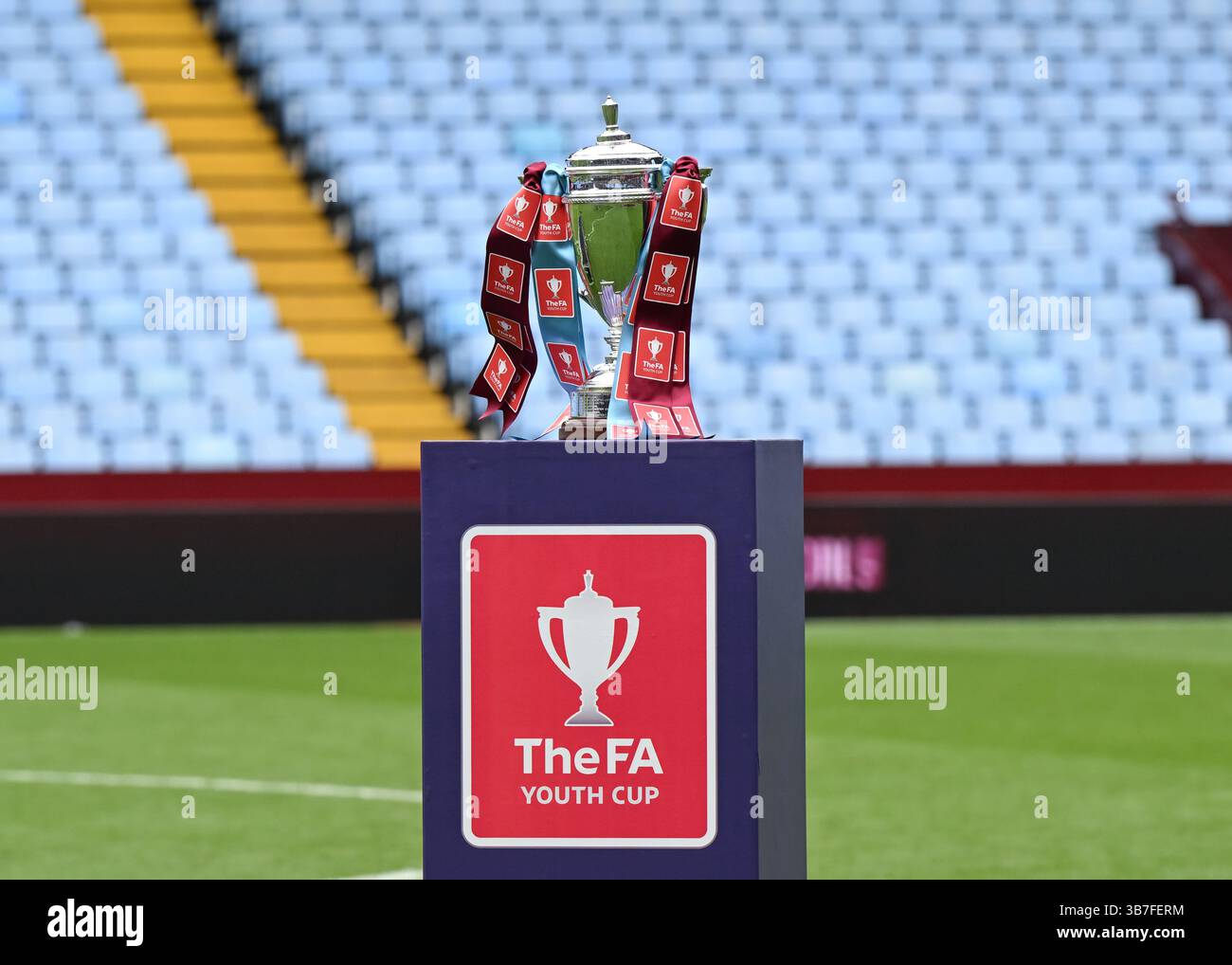 Birmingham, UK. 5th May, 2025. FA Youth Cup trophy following the Aston Villa U18 vs Manchester ...