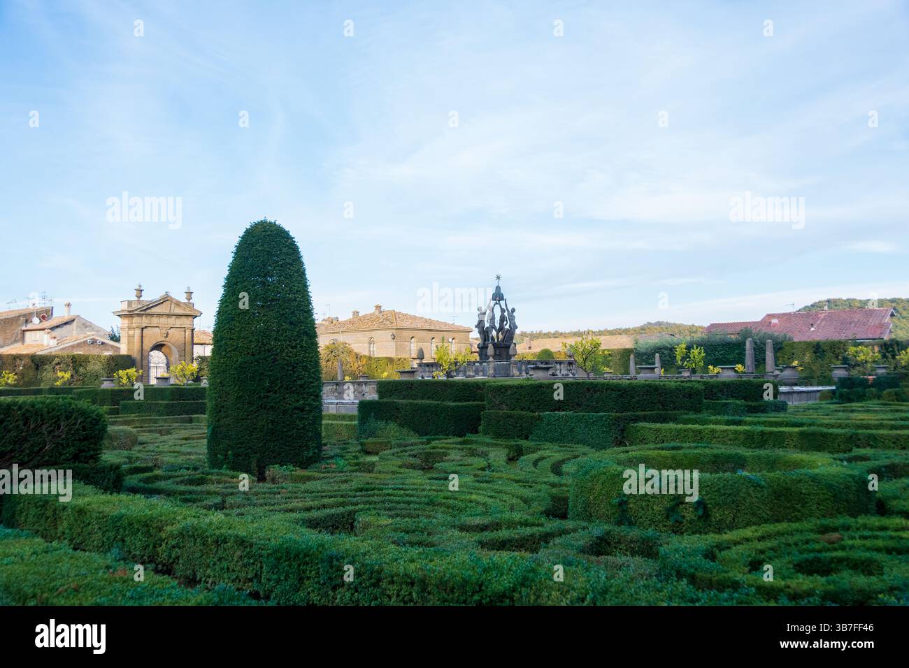 Italian Renaissance Garden Maze and Topiary at the Historic Villa Lante ...