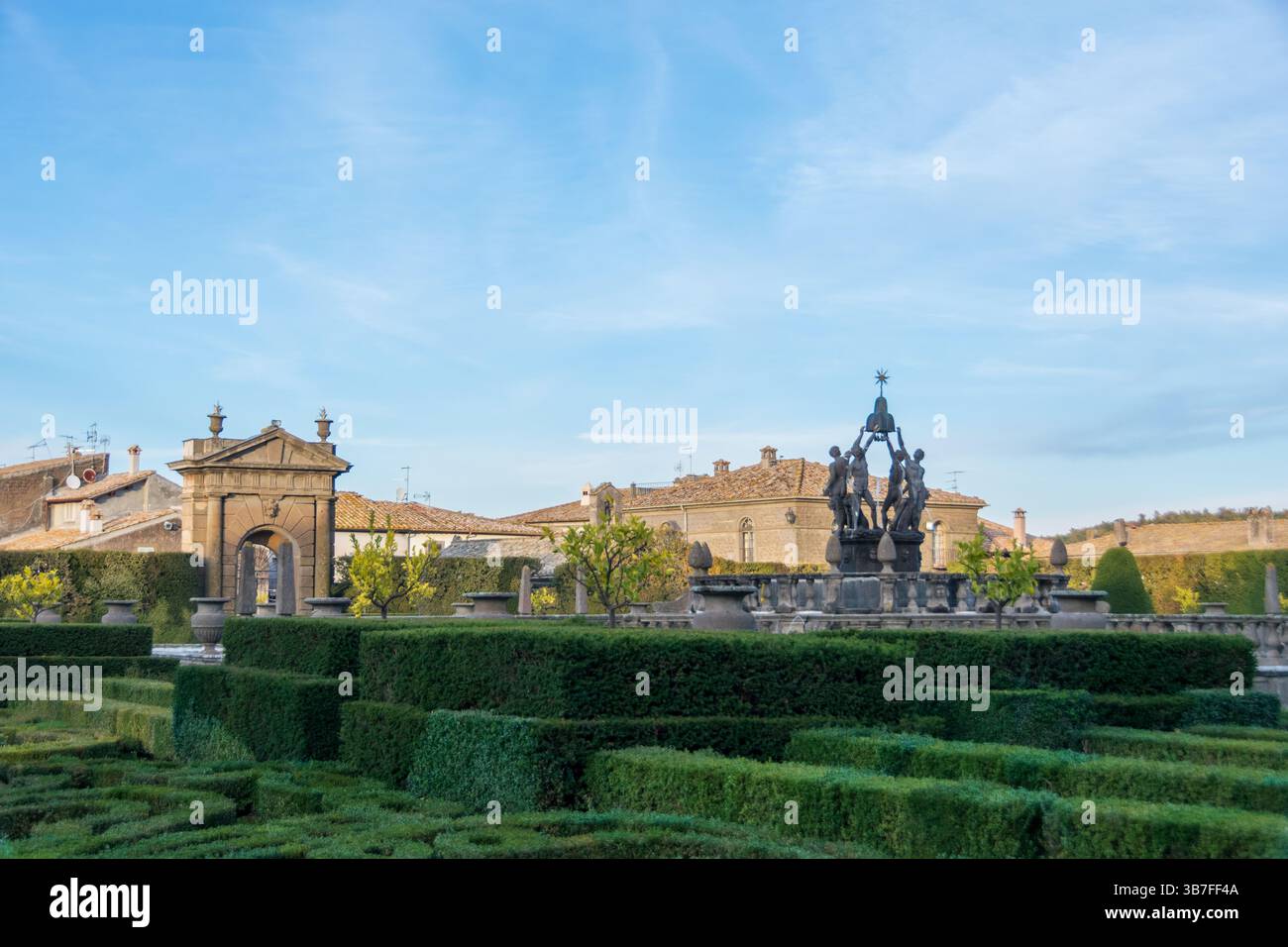 Fontana dei Mori and Formal Gardens at the Historic Villa Lante, Italy ...