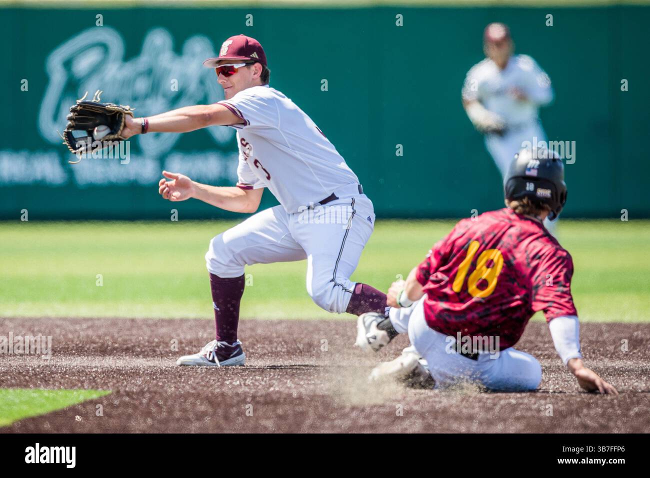San Marcos, Texas, USA. 3rd May, 2025. Texas State Bobcats infielder ...