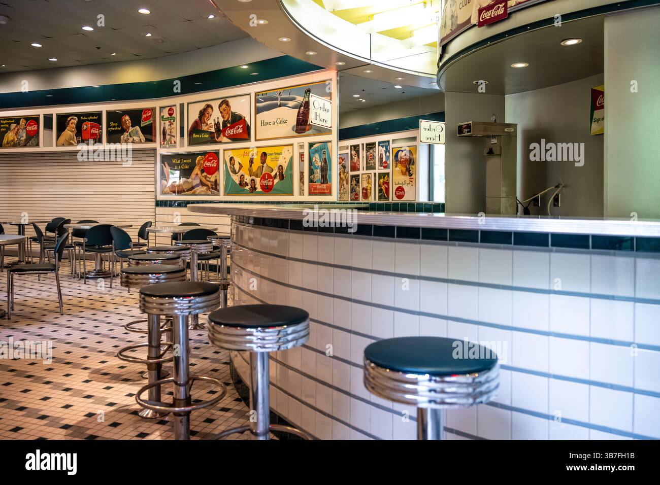 Coca-Cola diner exhibit at the Atlanta History Center in Buckhead ...