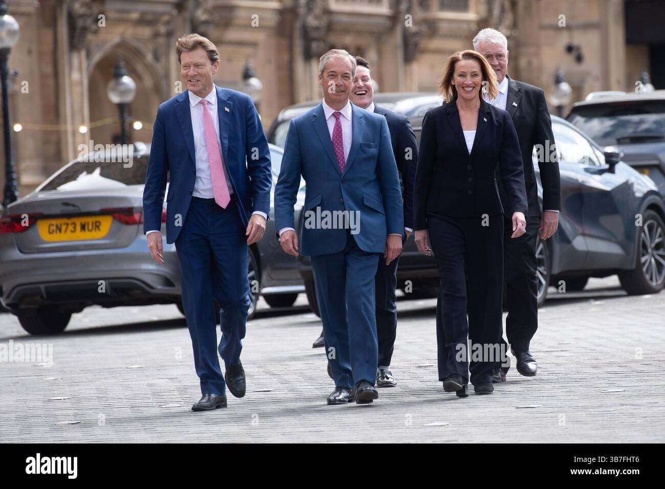 London, UK. 06 May 2025. (L-R) - Richard Tice - Reform UK Deputy Leader ...