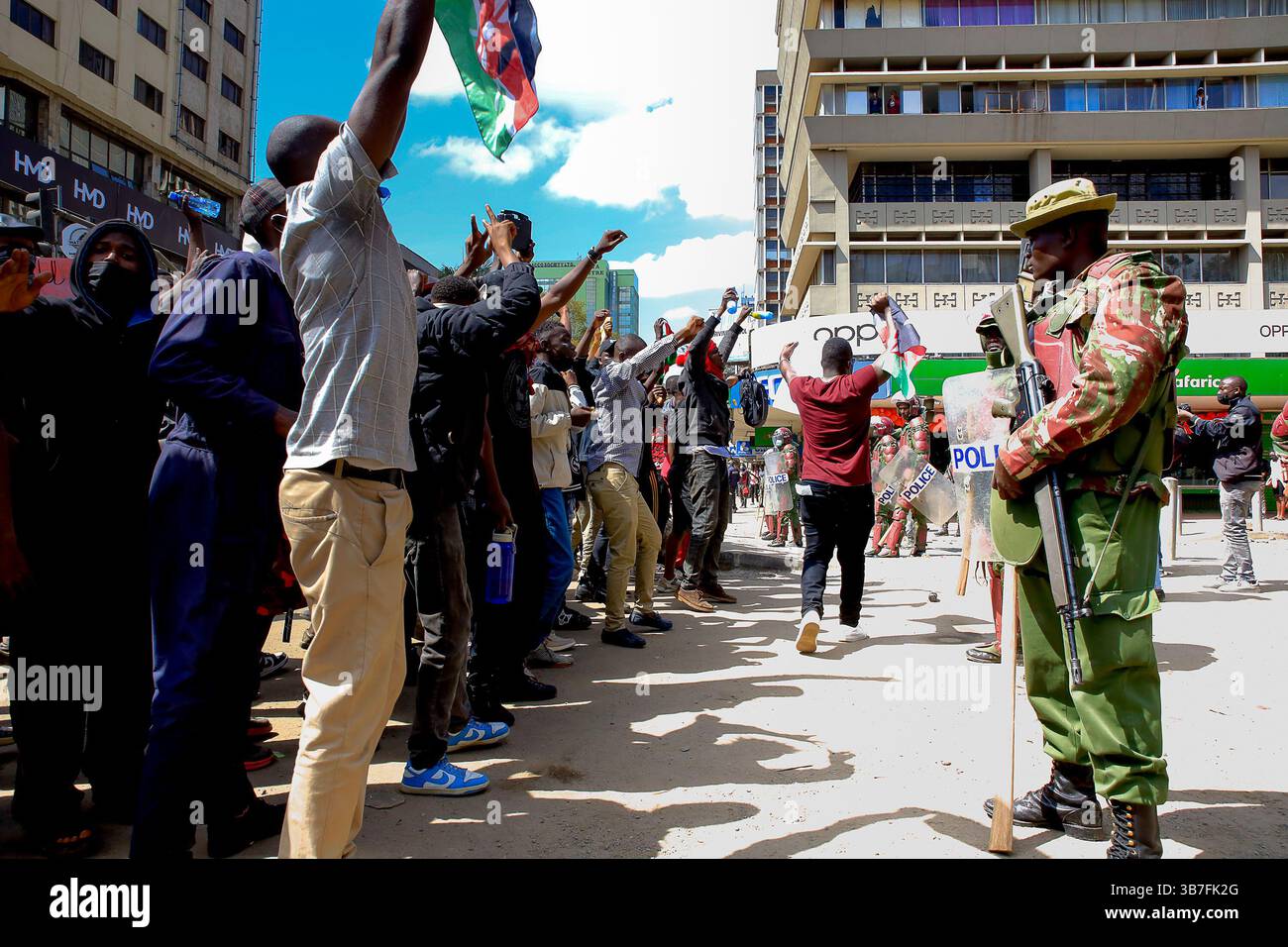 June 25, 2024, Nairobi, Kenya: Kenyan youths referred to as Generation Z (Gen-Z), a term used to ...