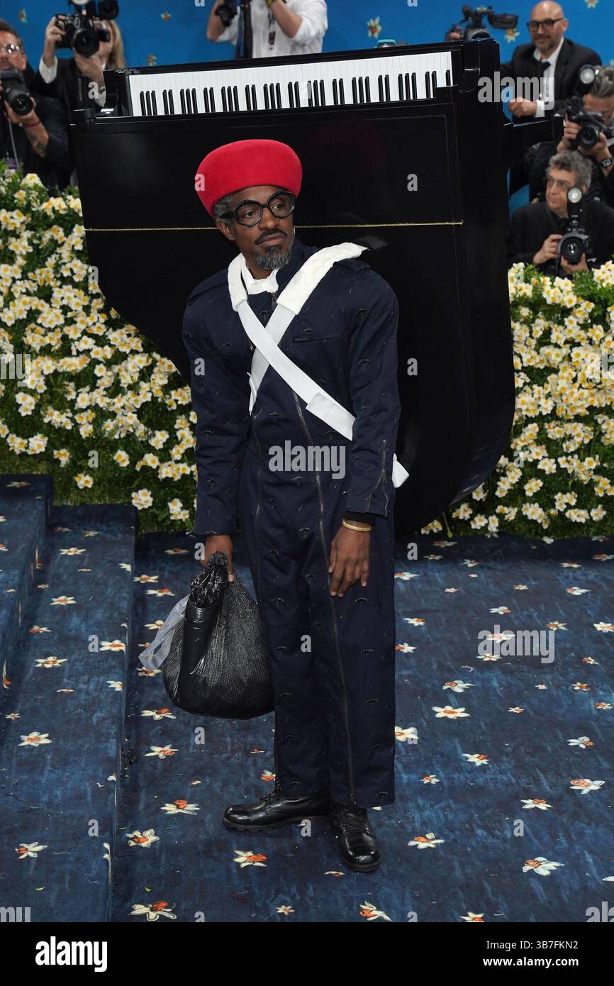 Ny. 05th May, 2025. Andre 3000 at arrivals for The 2025 Costume ...