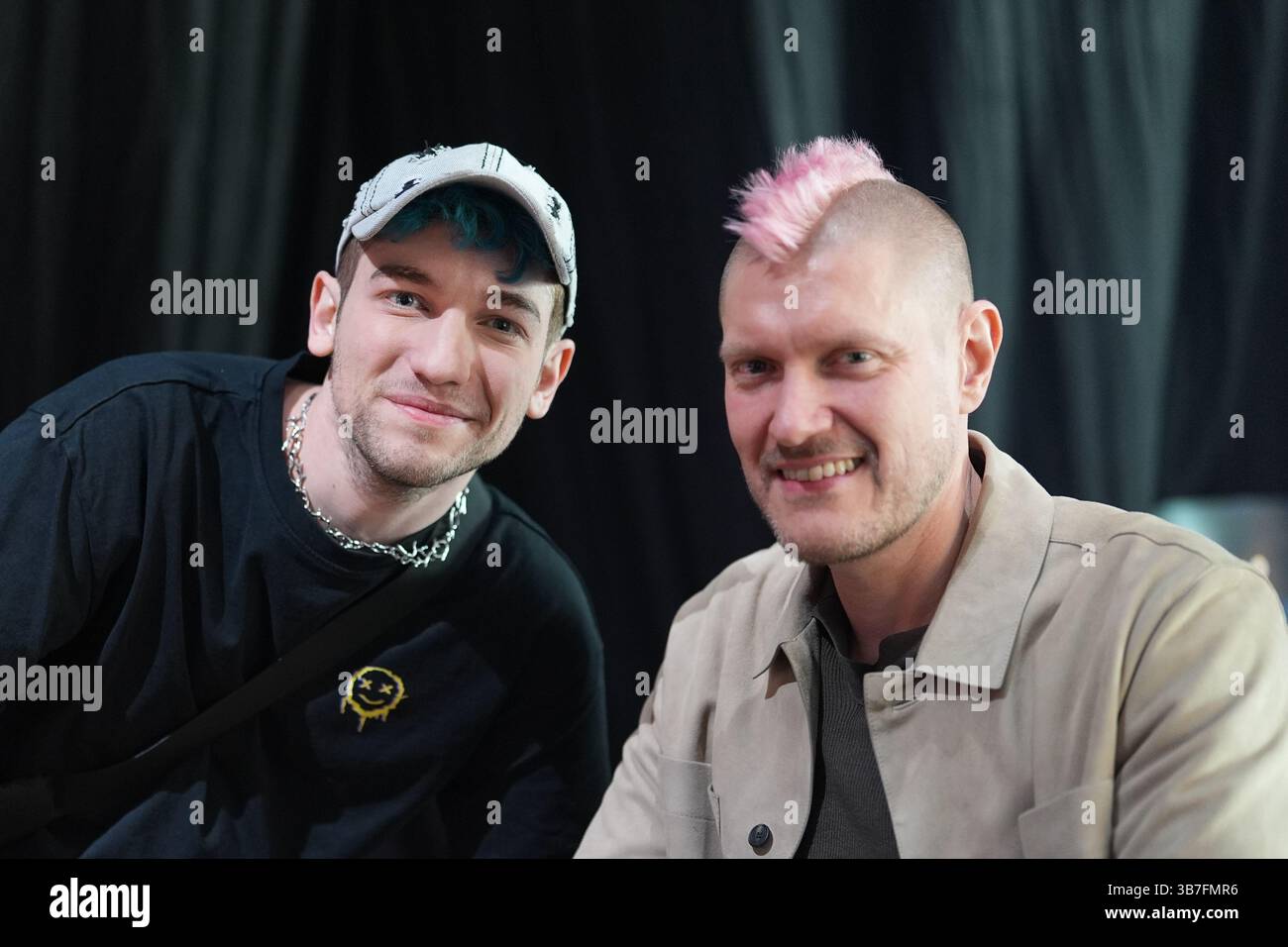 Hamburg, Germany. 06th May, 2025. Rezo (l), web video producer ...