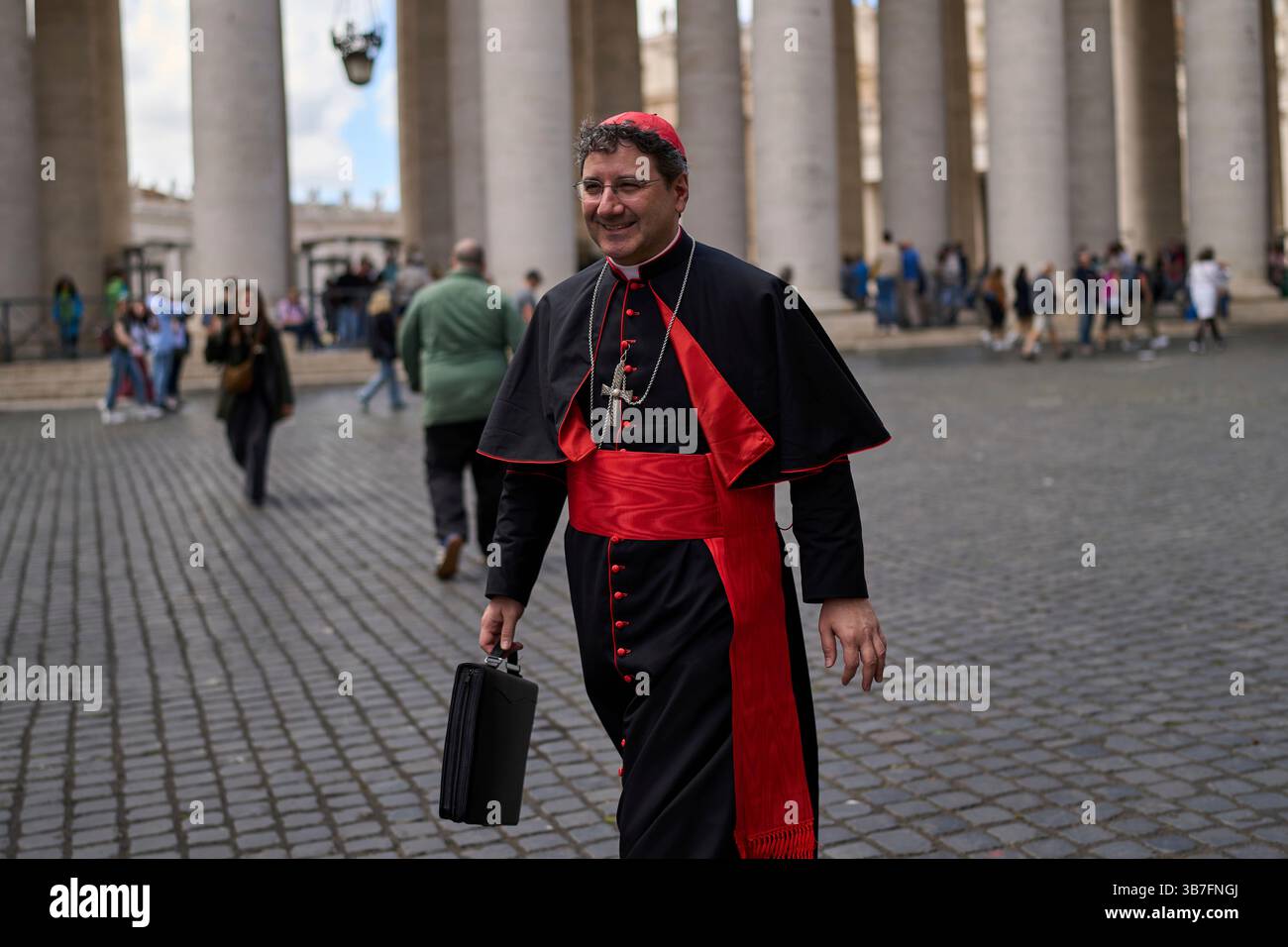 Cardinal Francis Leo leaves the Vatican, Tuesday, May 6, 2025. (AP ...