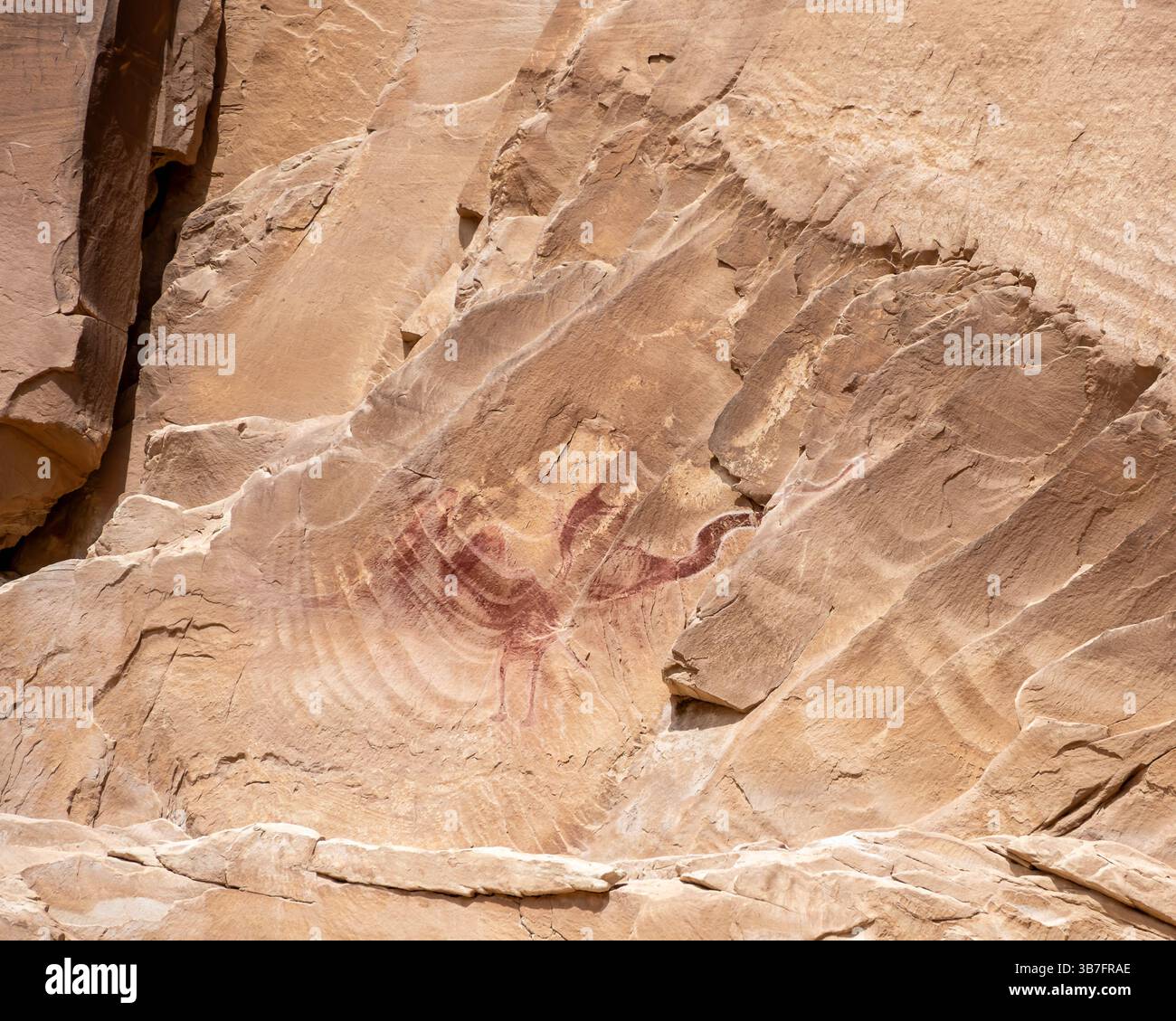 Native American Pictograph, Black Dragon Canyon dominates the skyline ...