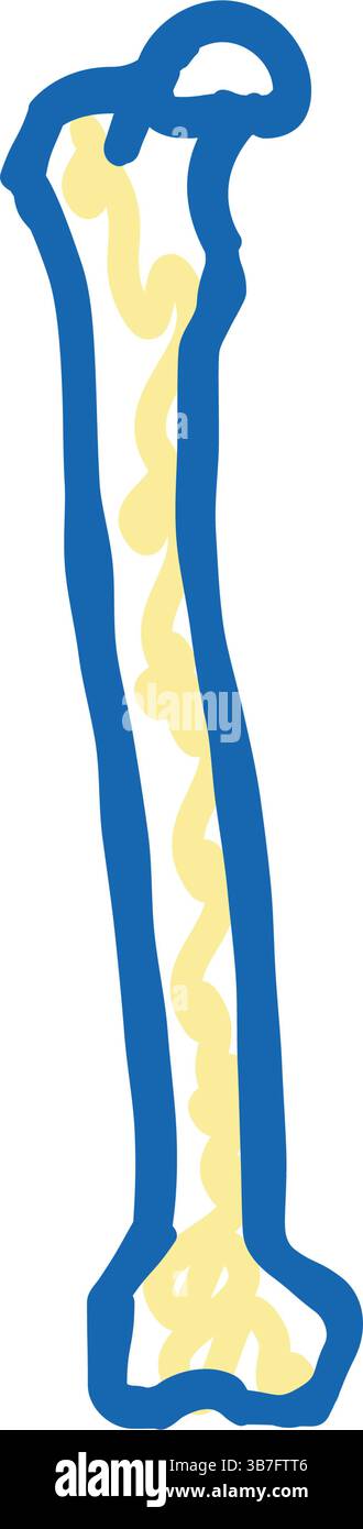 femur bone icon doodle illustration Stock Vector Image & Art - Alamy