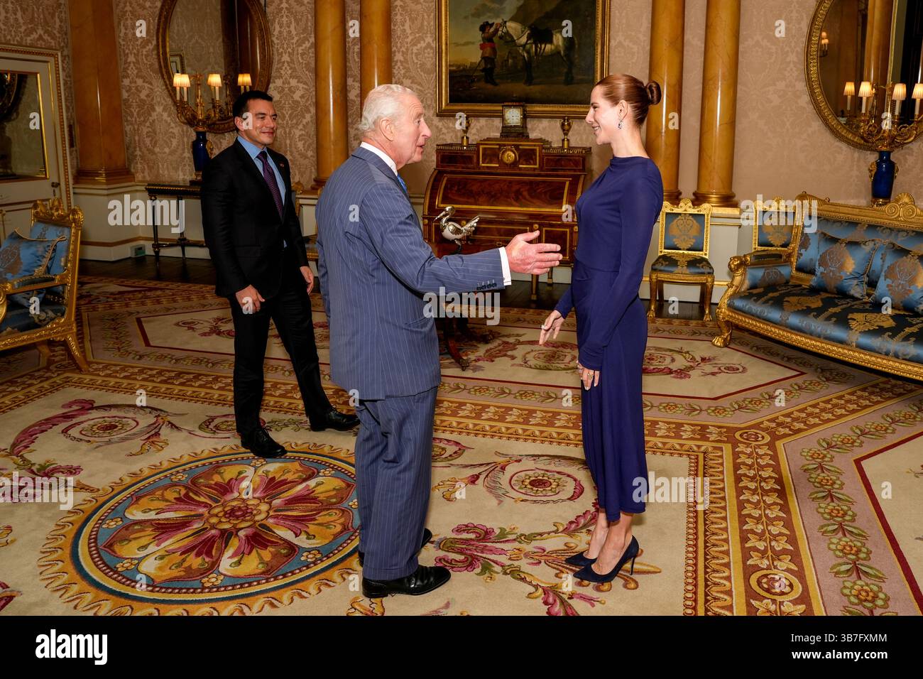 King Charles III holds an audience with the President of the Republic ...