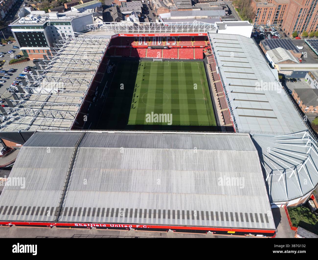 Aerial image of Sheffield United FC Stadium Stock Photo - Alamy