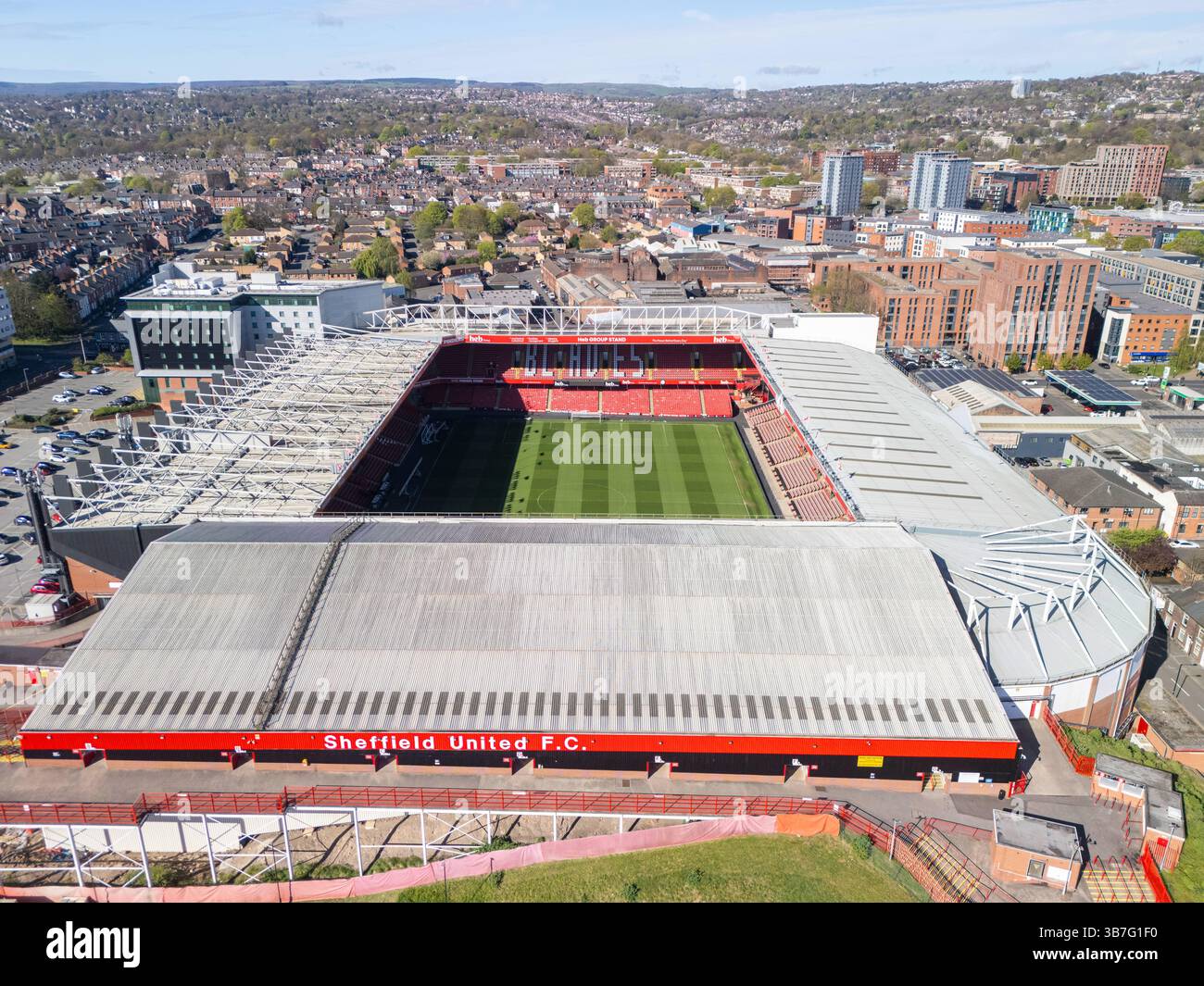 Aerial image of Sheffield United FC Stadium Stock Photo - Alamy