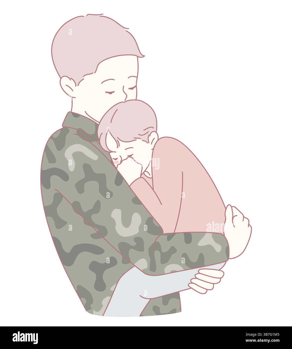 Tender moment between devoted father hi-res stock photography and ...