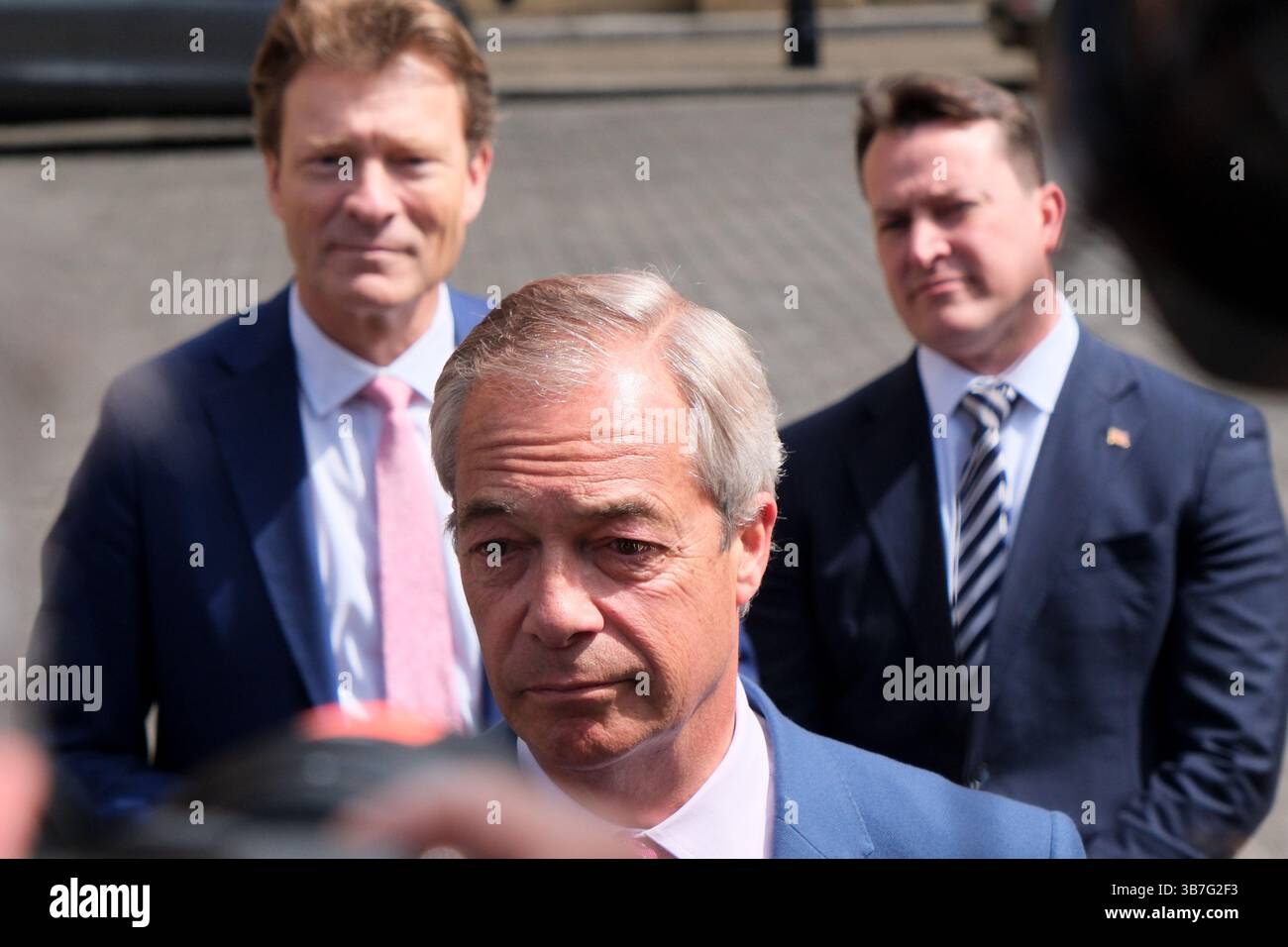 Houses of Parliament, London, UK. 6th Mat 2025. Nigel Farage and Reform ...